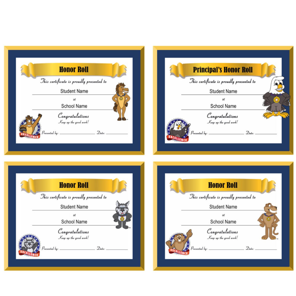 Award Certificates – Digital – Shop Mascot Junction