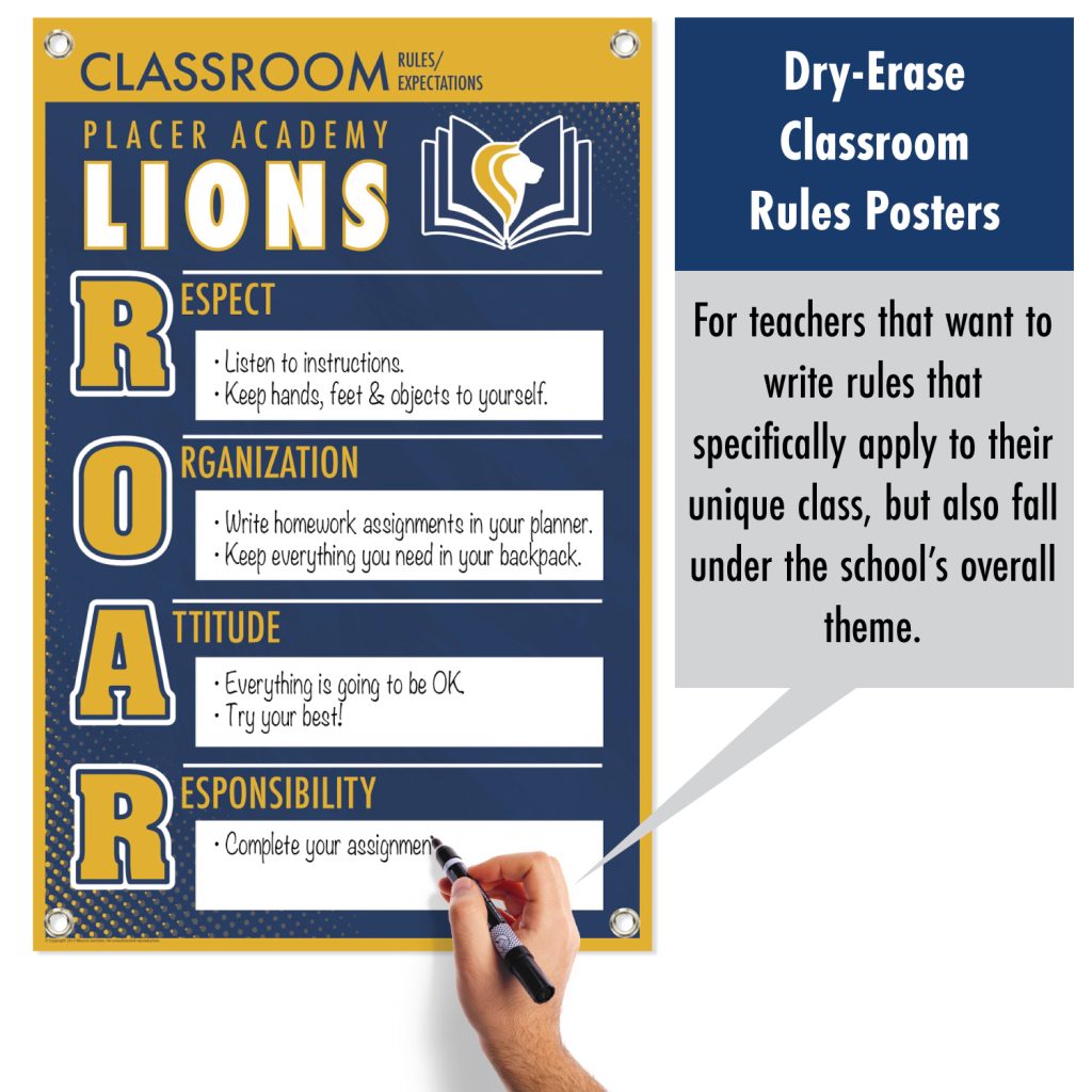 Dry-Erase Classroom Posters – Shop Mascot Junction