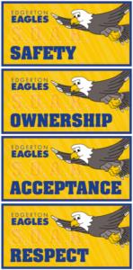 Ceiling Banners SOAR PBIS School - Mascot Junction