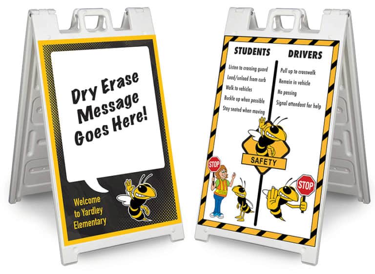 A-Frame Safety Sign School crossing - Mascot Junction