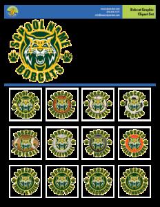 Bobcat Mascot- School Posters & Banners