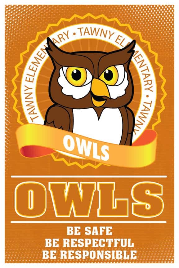 PBIS Owl Poster - Mascot Junction