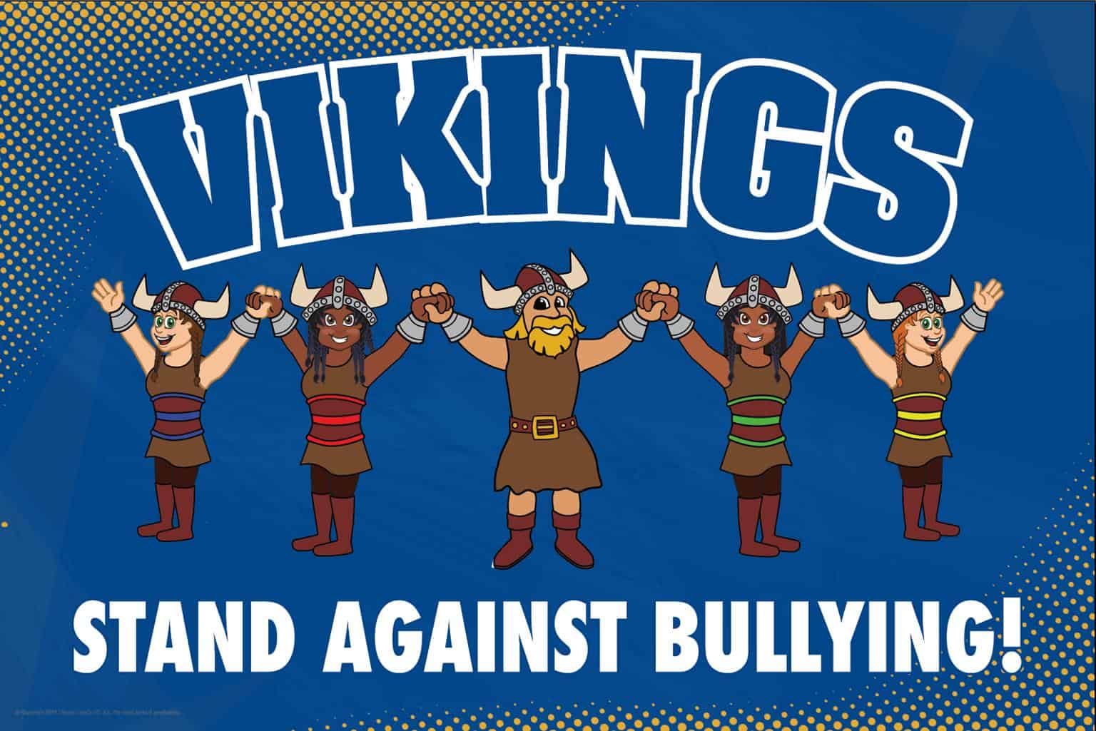 Anti Bullying Poster Vikings - Mascot Junction