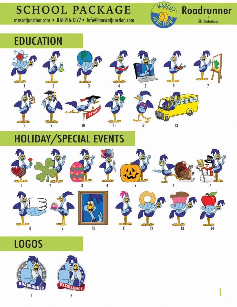 Roadrunner Mascot - PBIS Posters