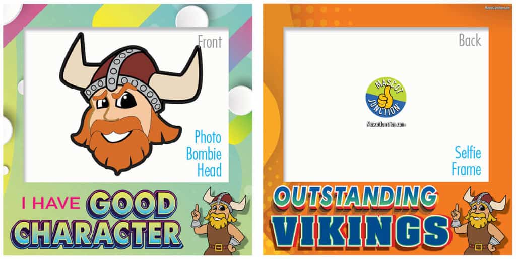 Selfie Frames_Character_Vikings - Mascot Junction
