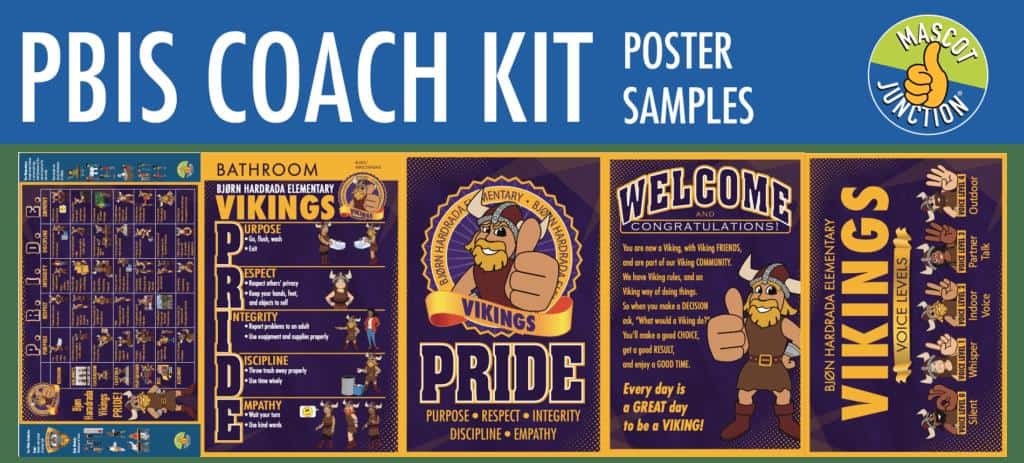 PBIS Coach Kit - Sample Posters - Mascot Junction