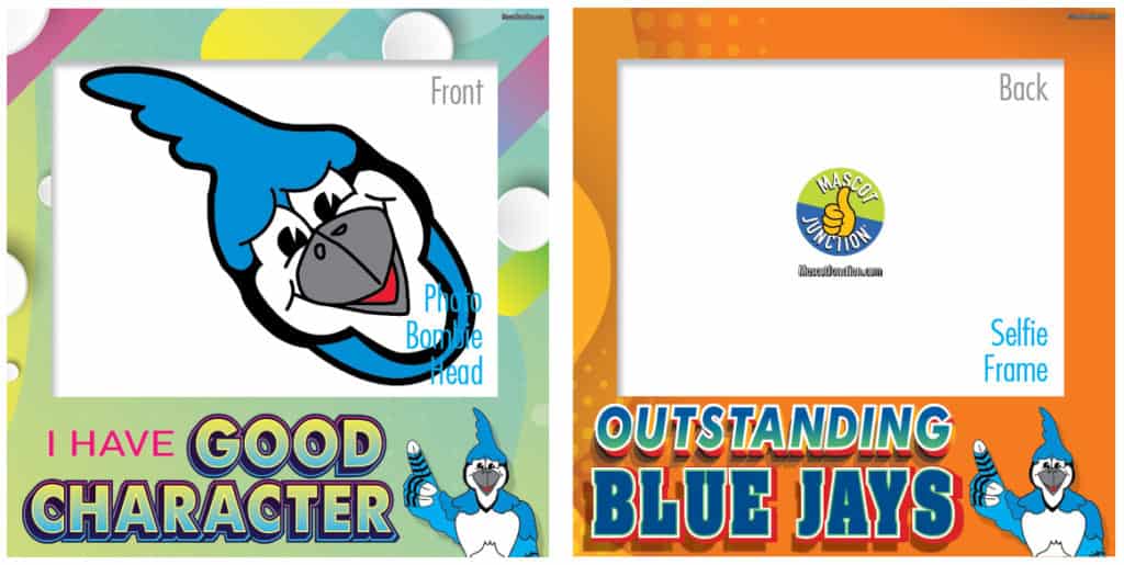 Selfie Frames_Character_Blue Jay1 - Mascot Junction