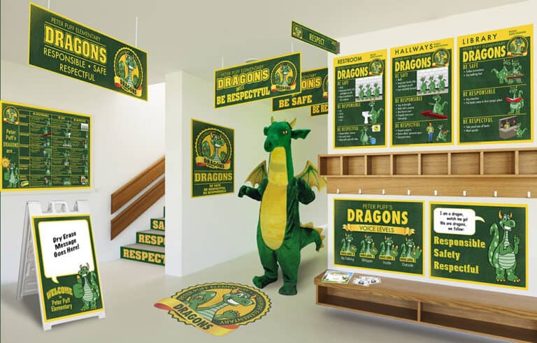 Dragon Mascot - PBIS Posters & Banners