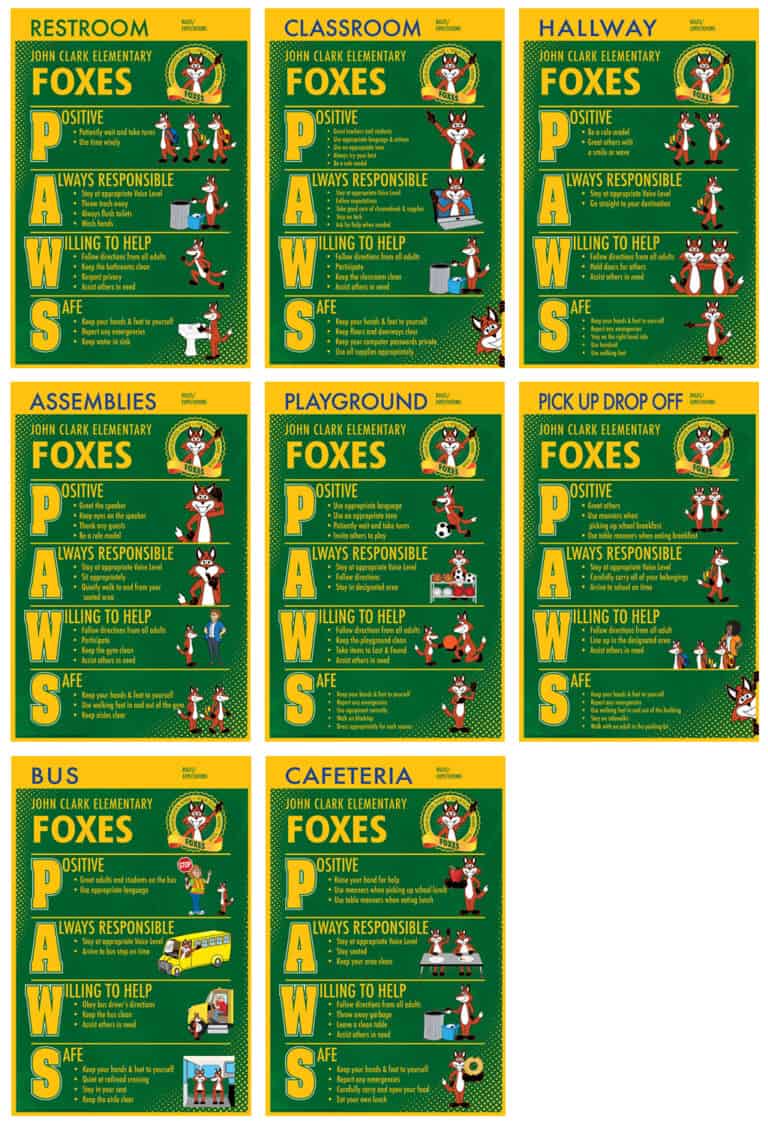 Rules_Posters_Fox_PBIS - Mascot Junction
