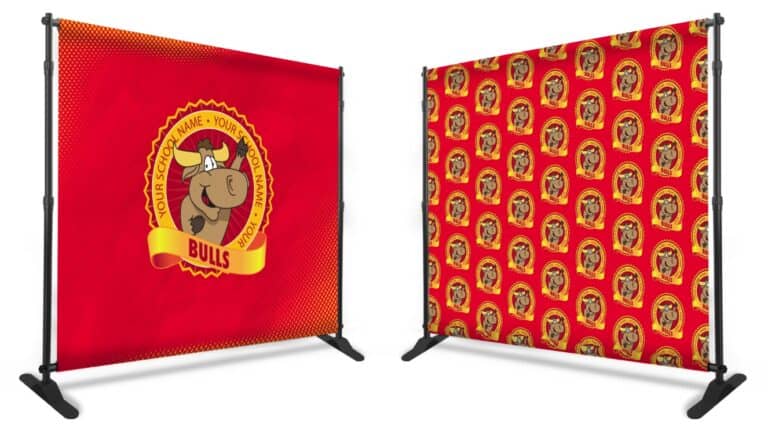 Photo-backdrop-bull - Mascot Junction
