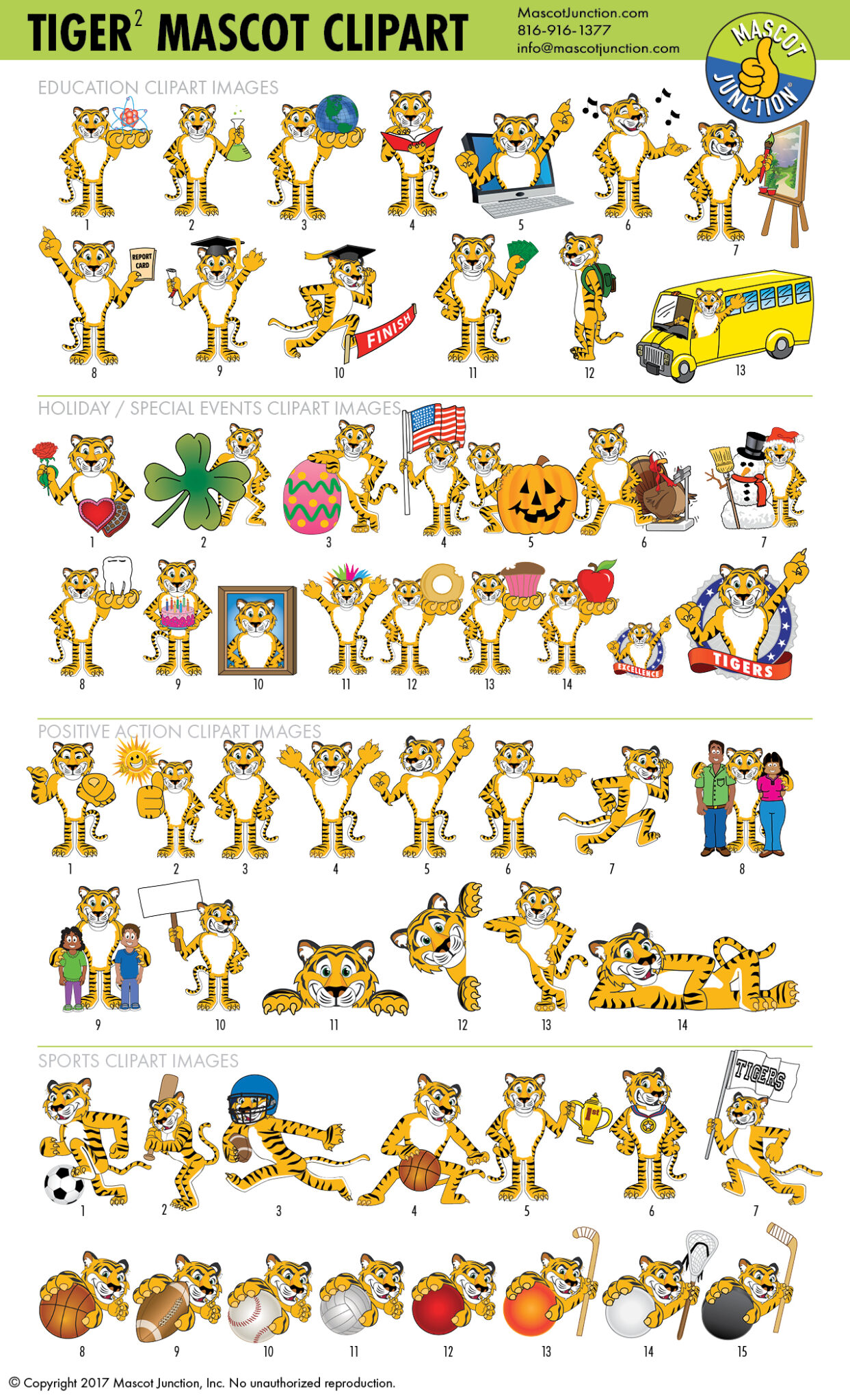Tiger Mascot - PBIS Posters
