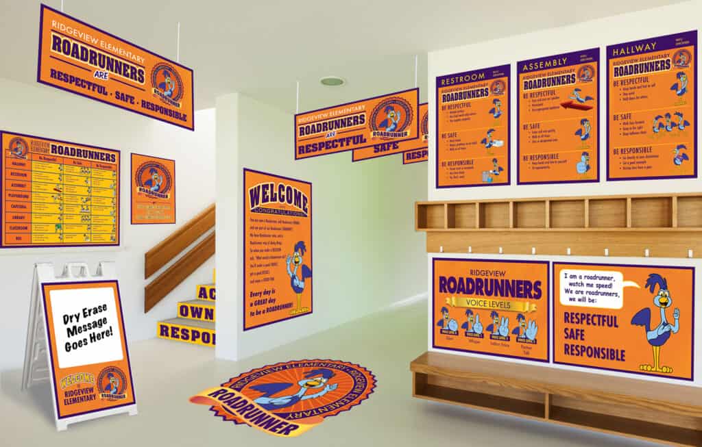 Roadrunner Mascot - PBIS Posters