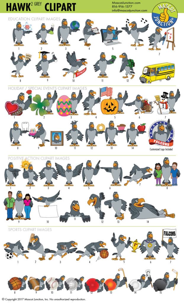 Hawk Mascot - PBIS Posters