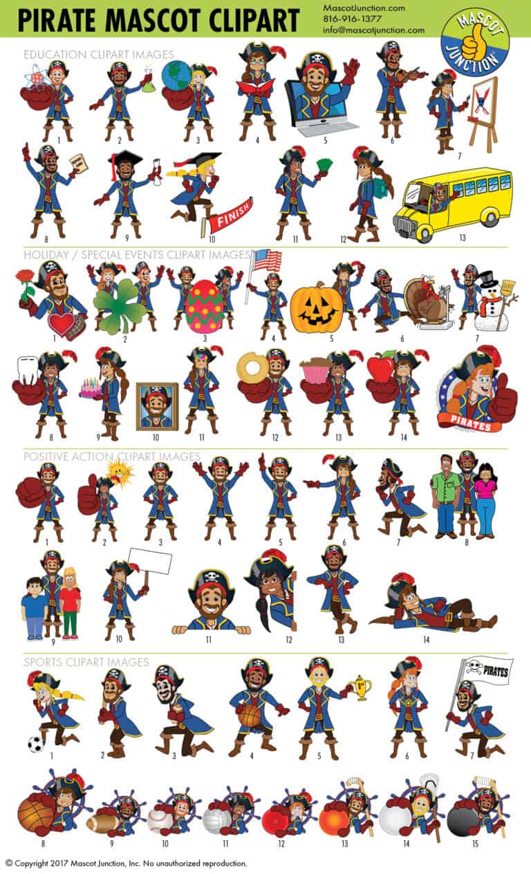 Pirate / Buccaneer Mascot - Mascot Junction