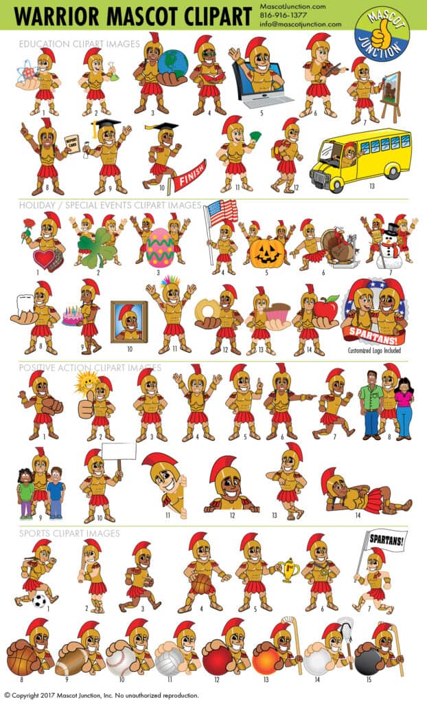 Warrior Mascot - PBIS Posters
