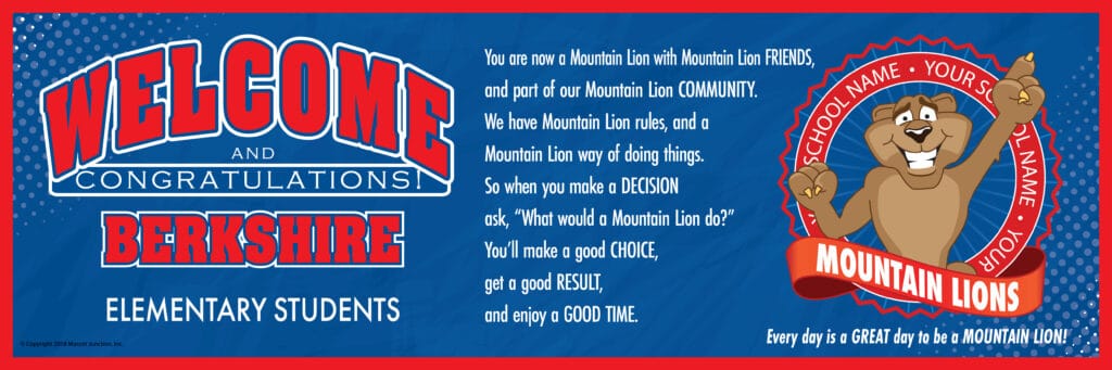Mountain Lion Mascot - PBIS Posters