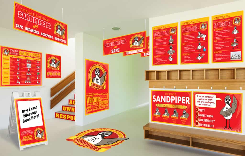 Sandpiper Mascot - PBIS Posters