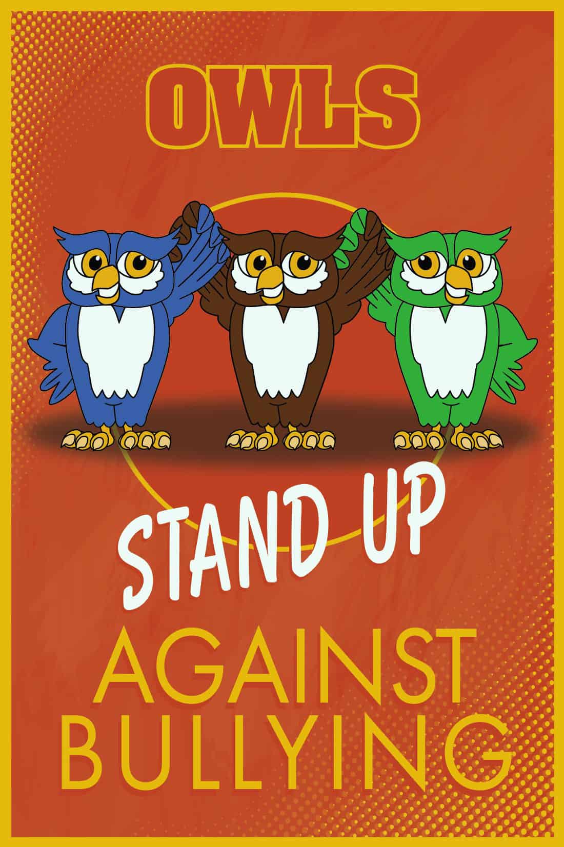 Owls_StandUptoBullying - Mascot Junction