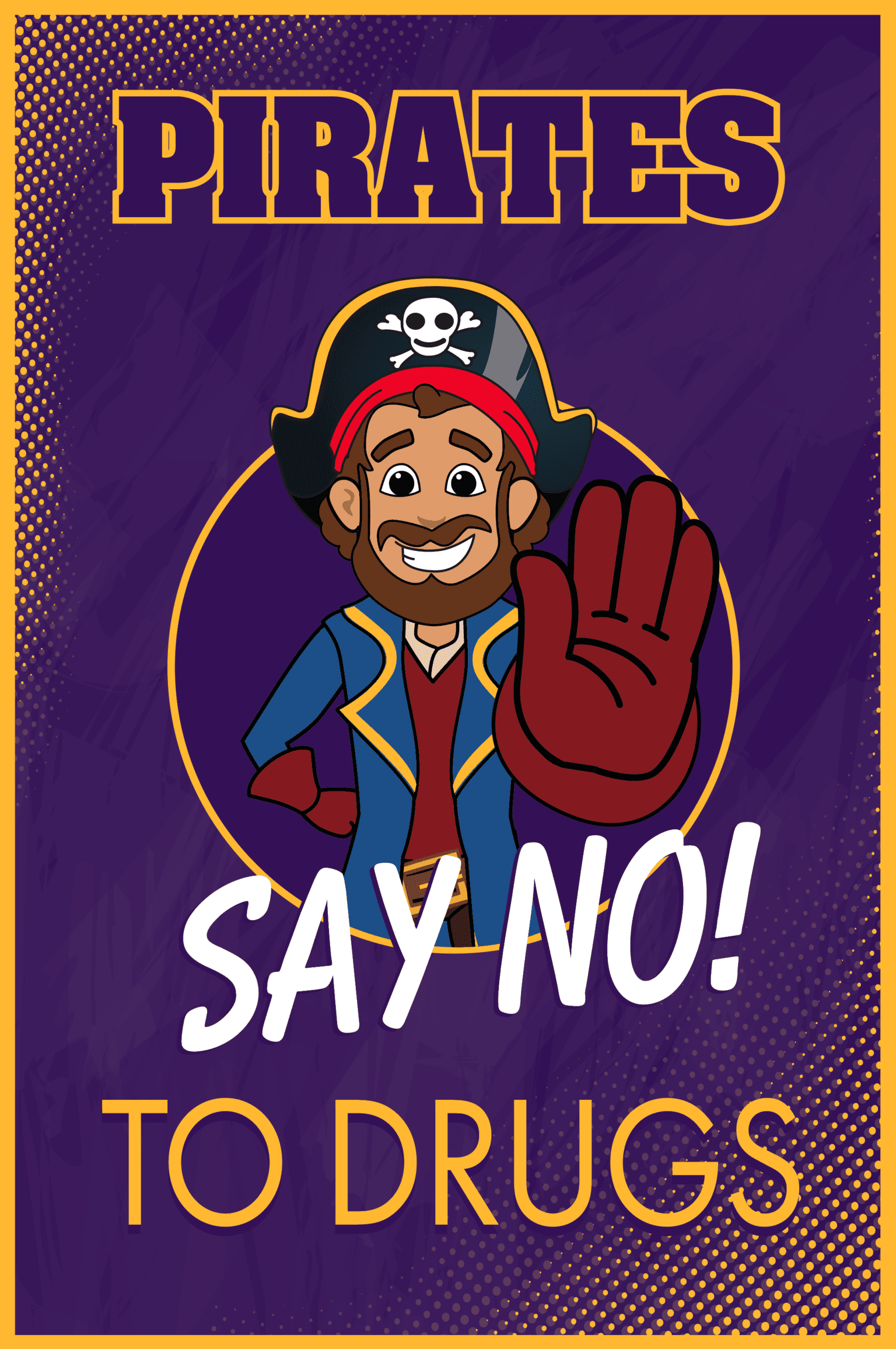 Pirate_NoToDrugs - Mascot Junction