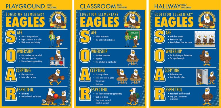 Mascot Junction PBIS Posters Banners Signs Clip Art Awards