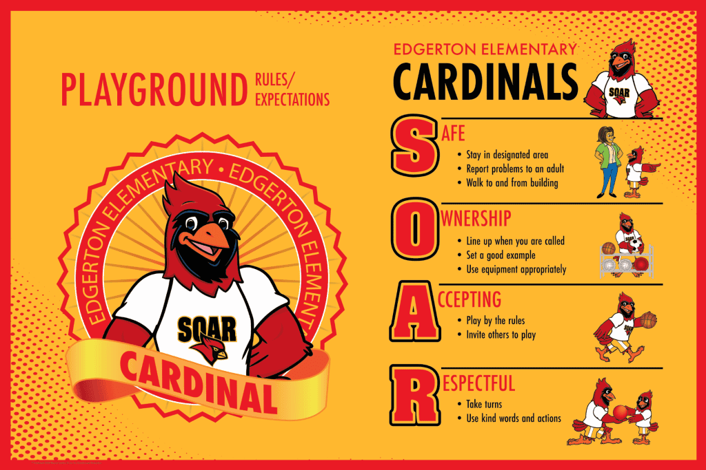 Cardinal Mascot - PBIS Posters & Banners