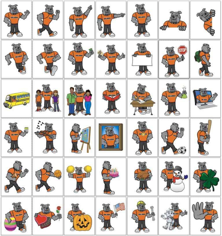 Bulldog Mascot - School PBIS Posters & Banners