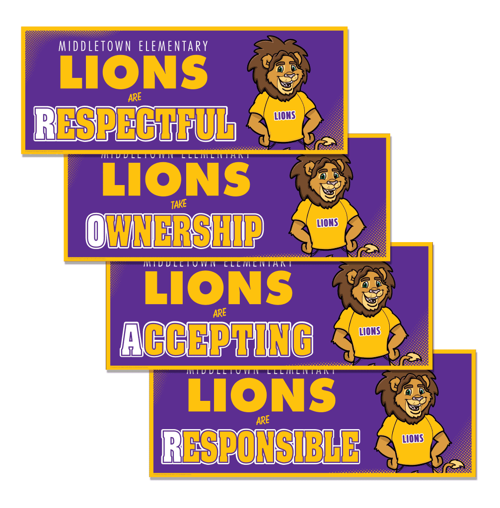 Ceiling Signs Lion Mascot - Mascot Junction