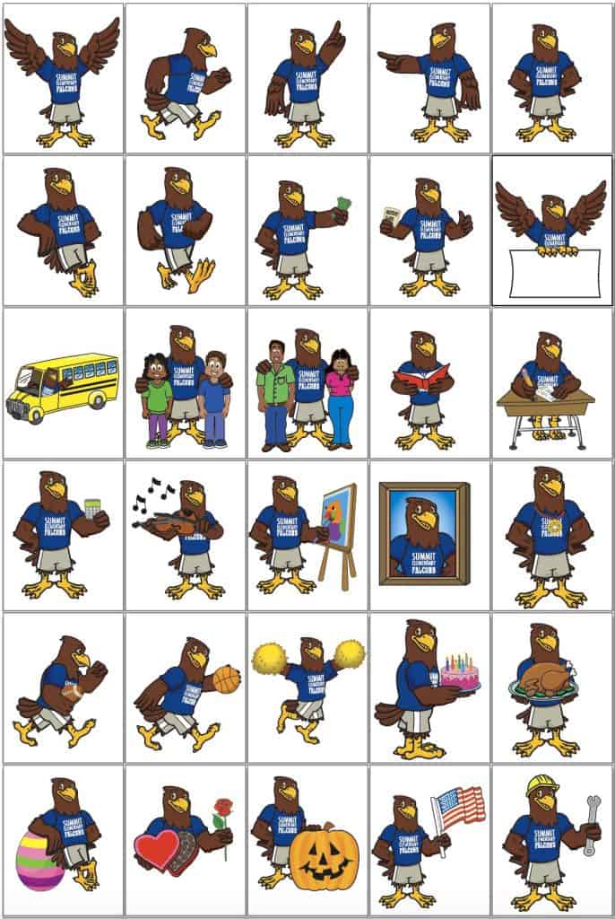 Falcon Mascot - PBIS Posters & Banners