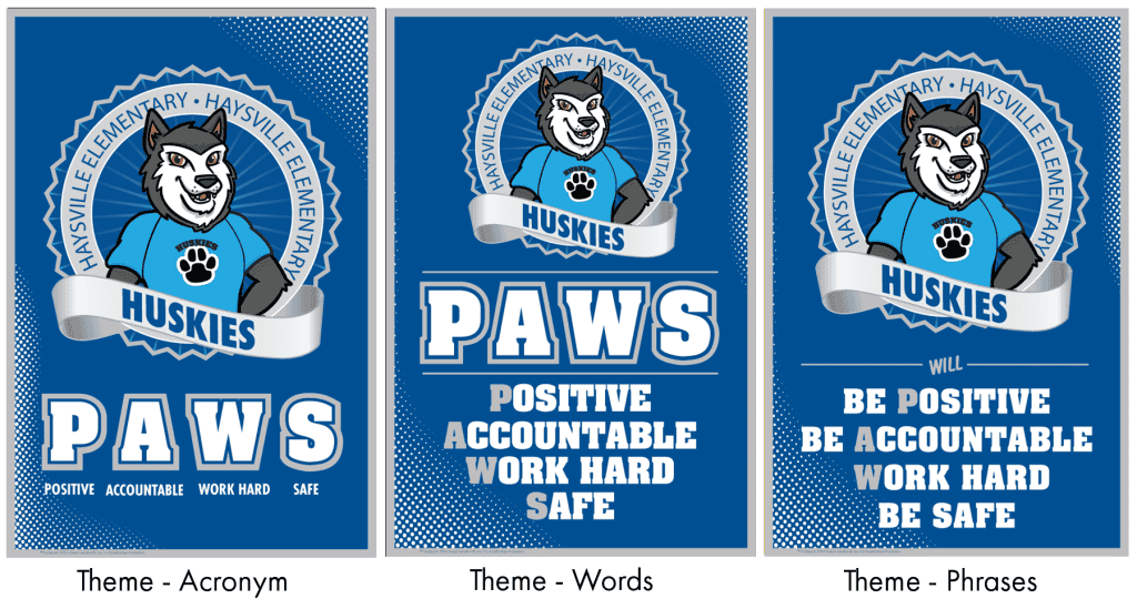 Theme Poster Husky Mascot - Mascot Junction