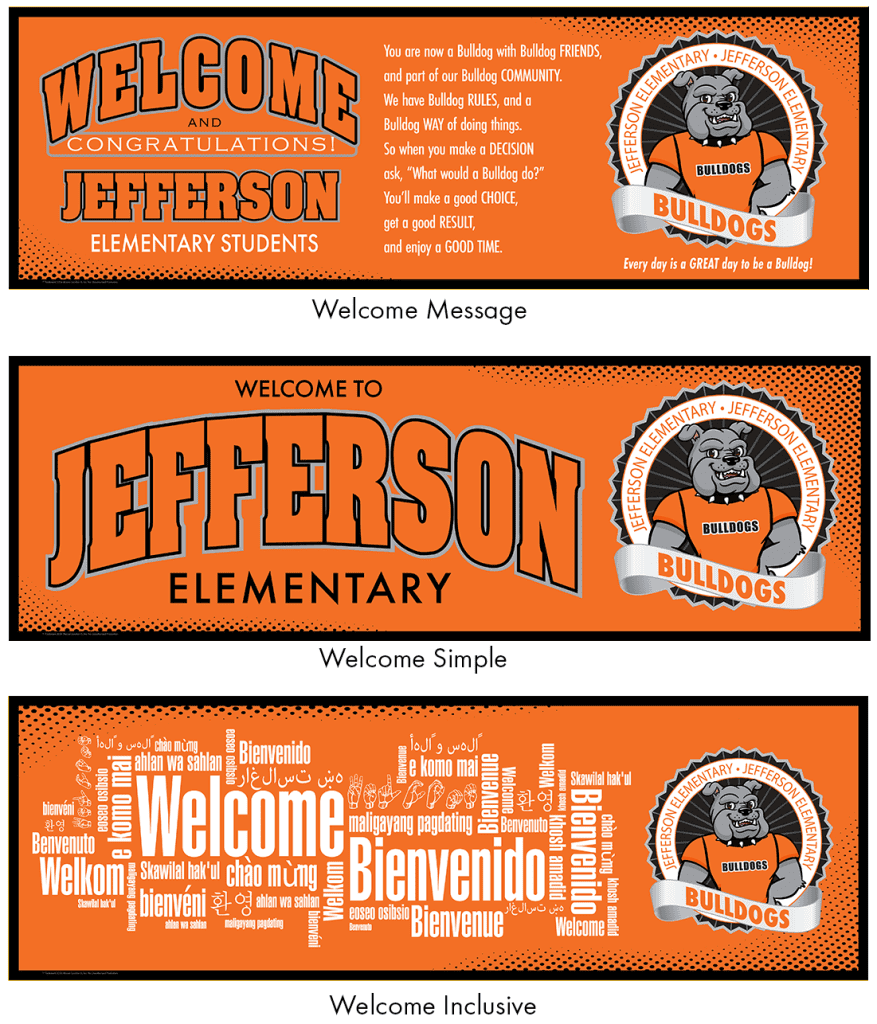 Bulldog Mascot - School PBIS Posters & Banners