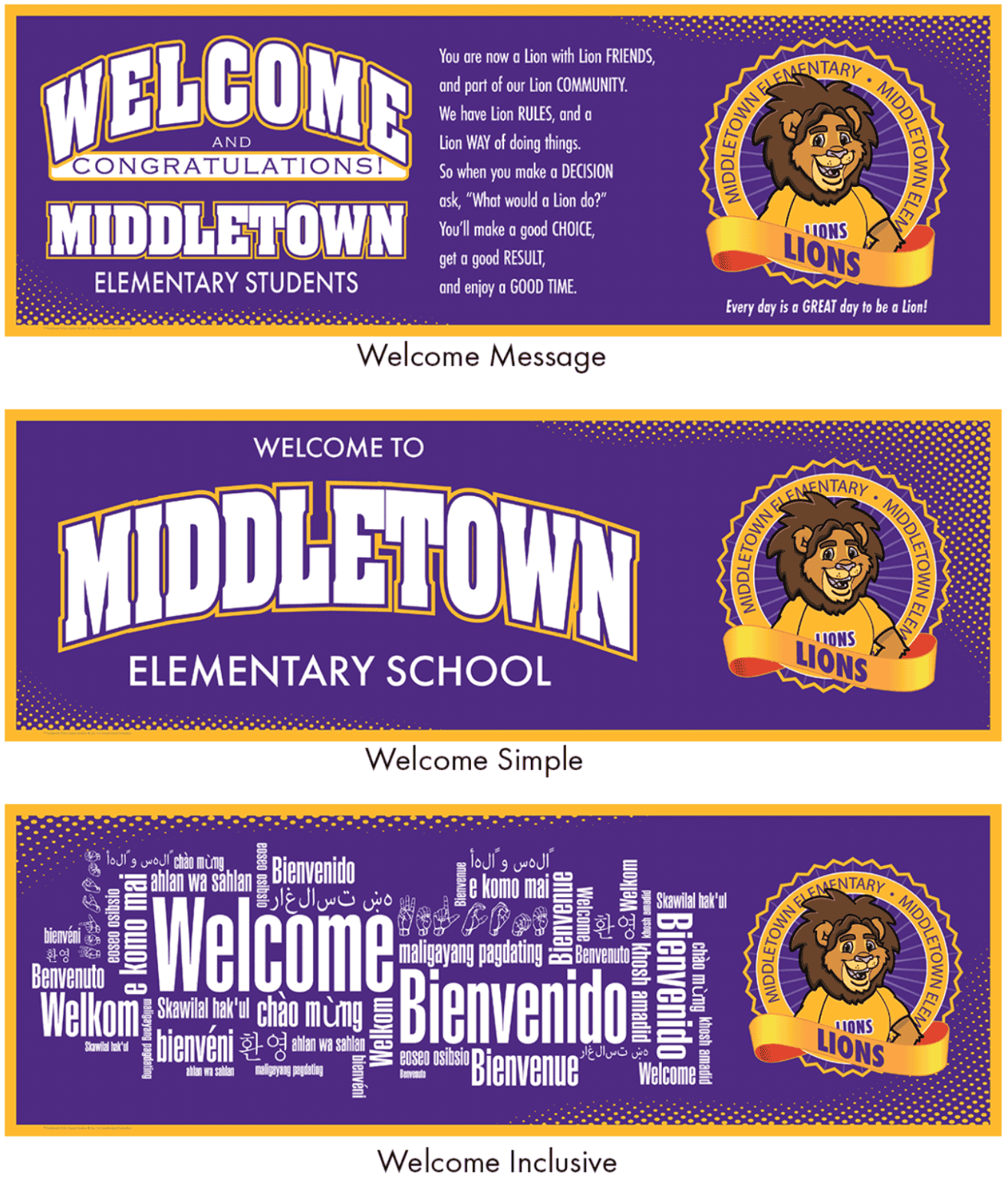 Lion Mascot - Clipart For PBIS Posters