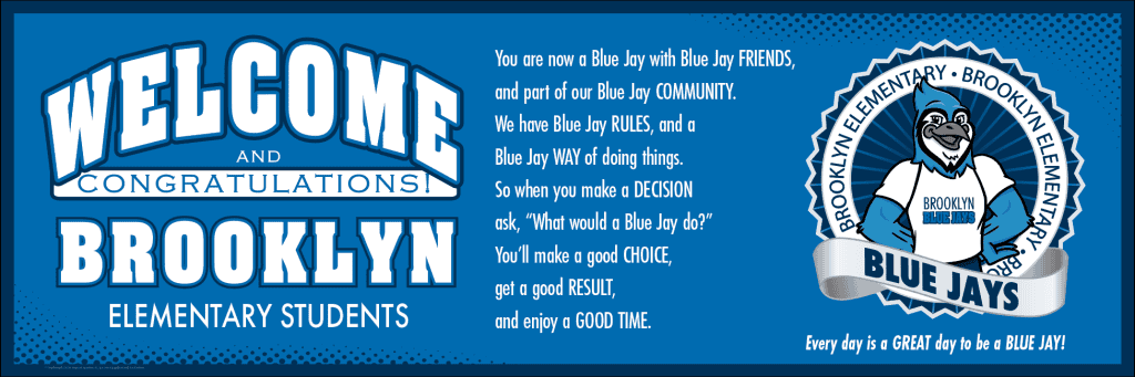 Blue Jay Mascot- School Posters & Banners