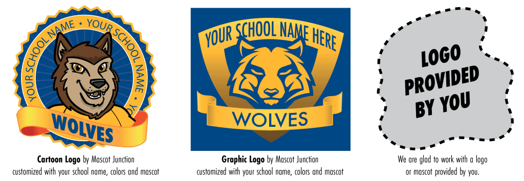 Wolf Mascot Logo Design Options - Mascot Junction