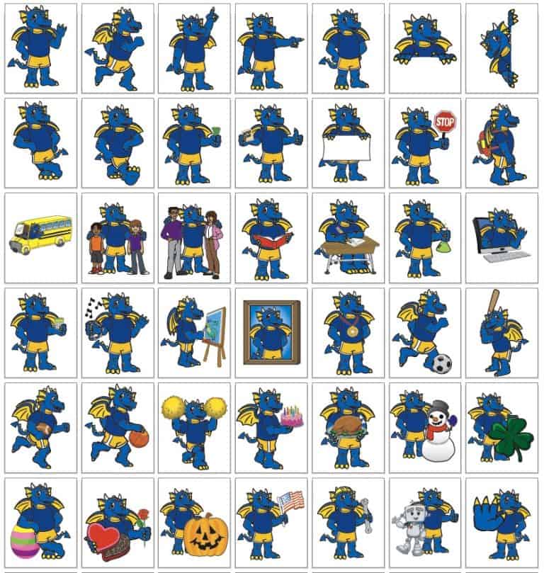 Dragon Mascot - PBIS Posters & Banners