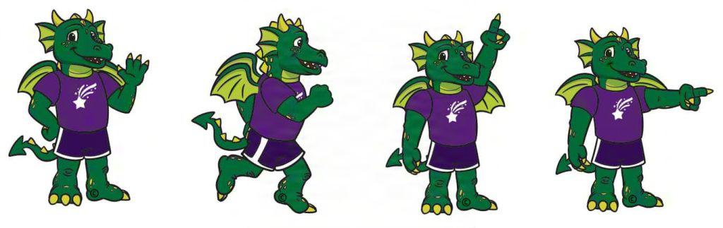 Dragon Mascot - PBIS Posters & Banners